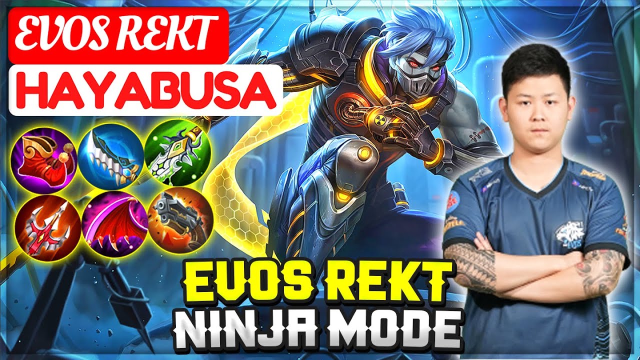 EVOS REKT NINJA MODE [ EVOS REKT Hayabusa ] R E K T - Mobile Legends ...
