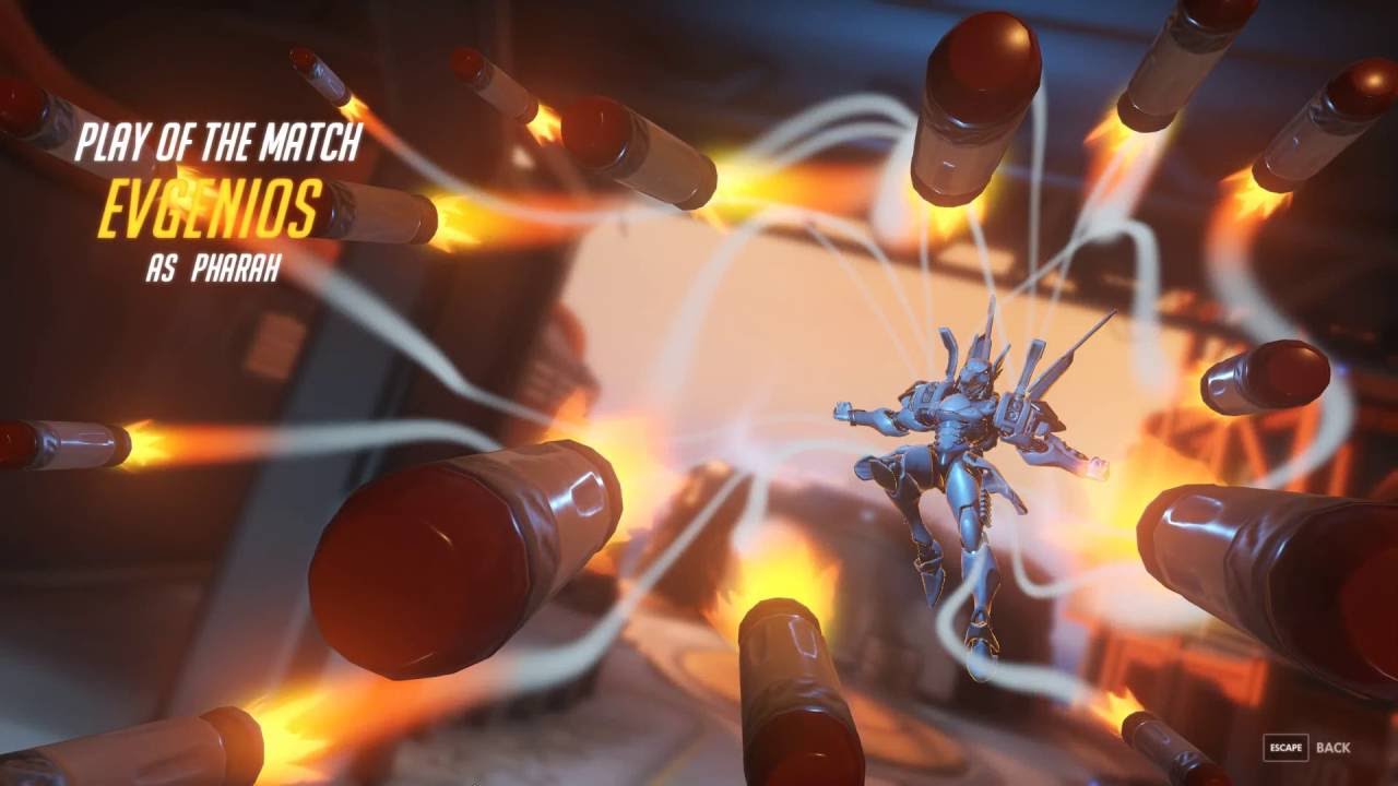 Overwatch: Pharah Rocket Barrage Triple Kill - YouTube