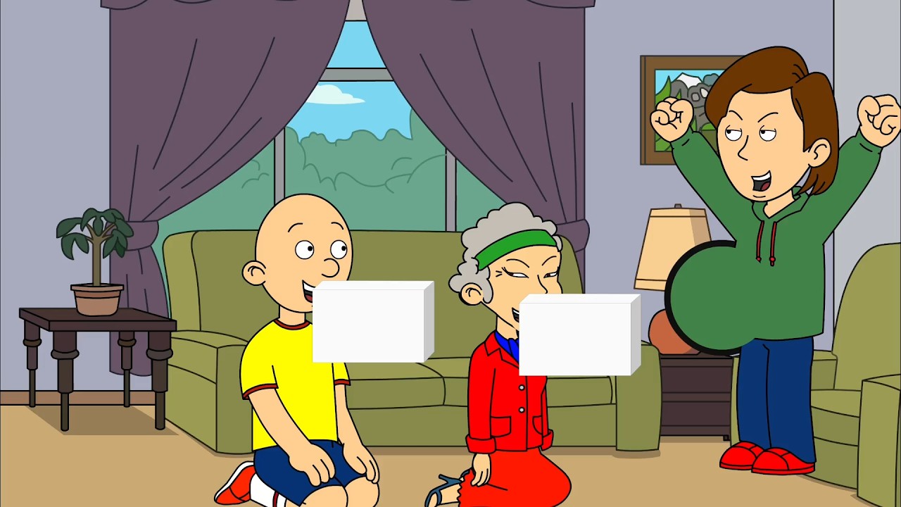 Caillou behaves during the power outage and gets ungrounded - YouTube