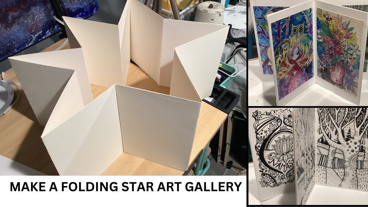 MAKE A FOLDING STAR ART GALLERY! - YouTube