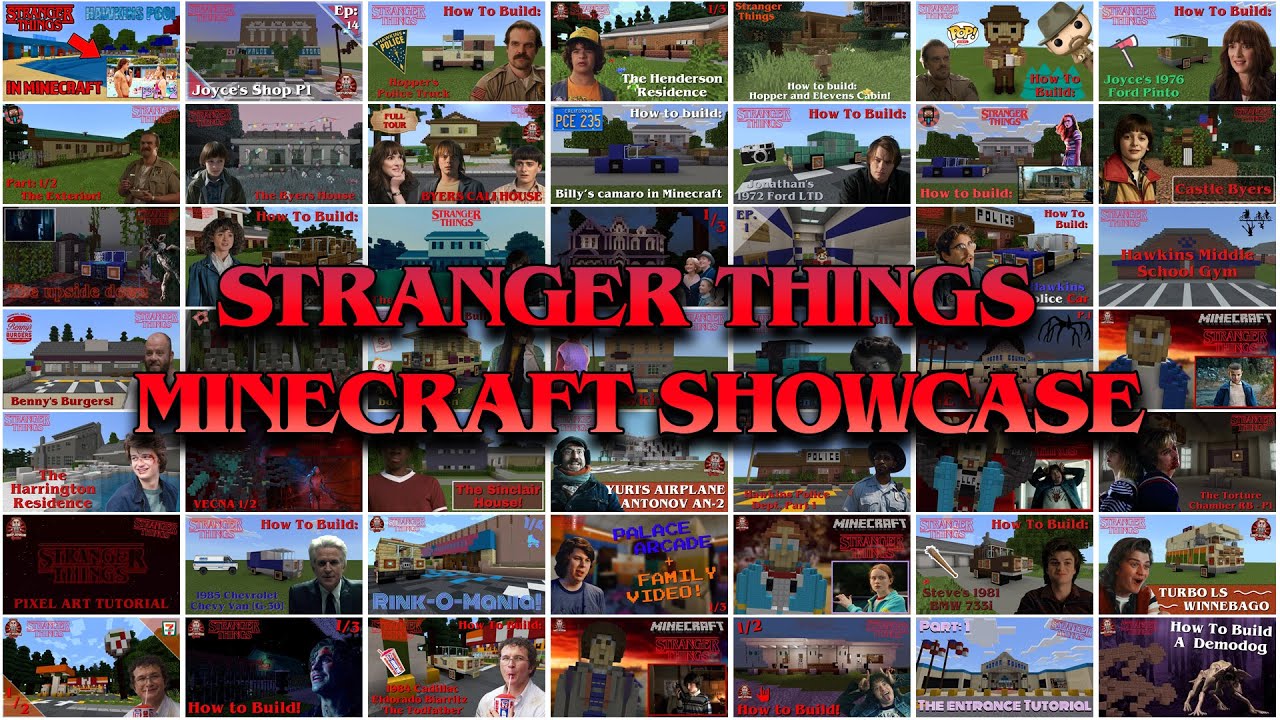 Stranger Things Minecraft Showcase | Stranger Things Day Special ...