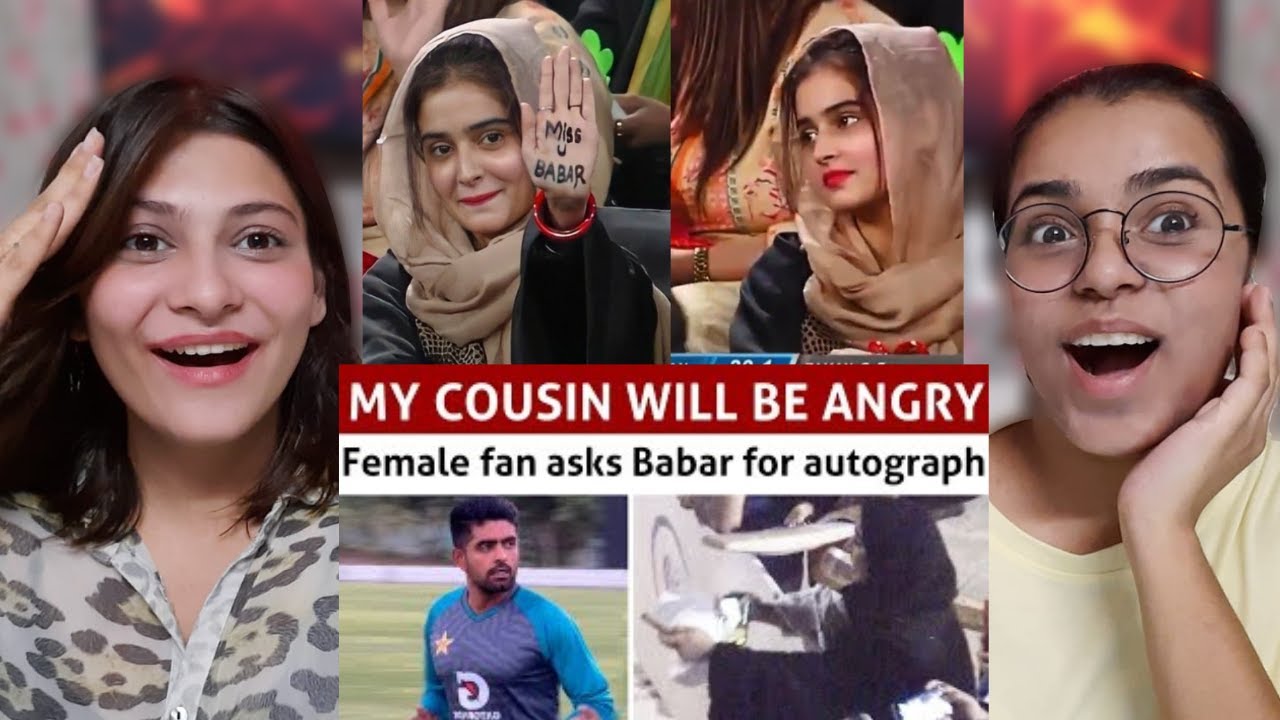 This is how a female fan called Babar Azam in funny way - YouTube