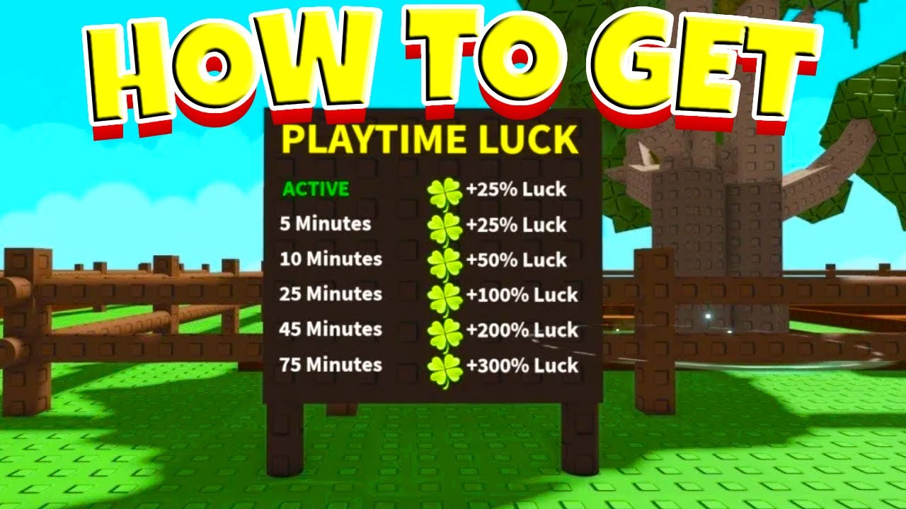 How To Get Playtime Luck In GROW A GARDEN! ROBLOX - YouTube
