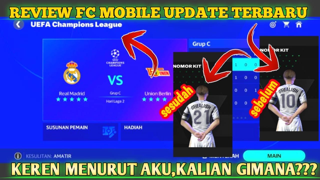 Review FC MOBILE setelah update terbaru//ada UCL NYA😱😱 - YouTube