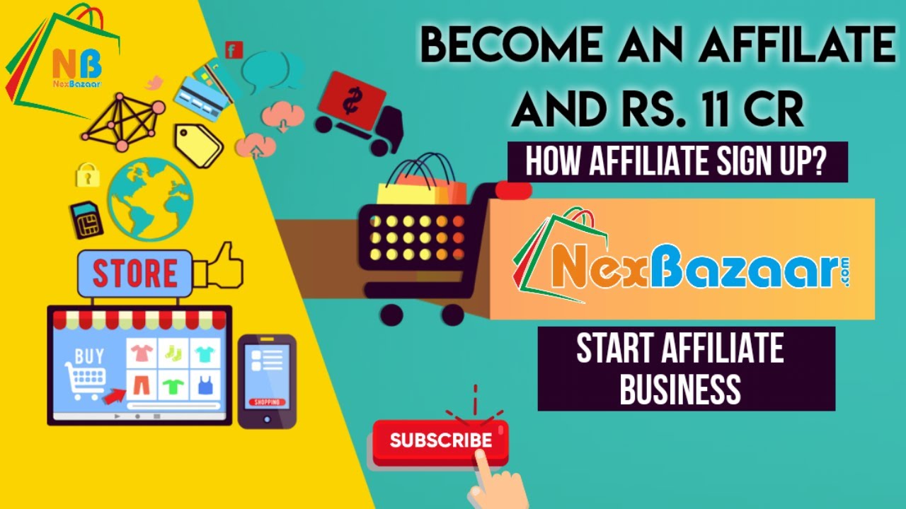 How to Affiliate sign up on NexBazaar? - YouTube