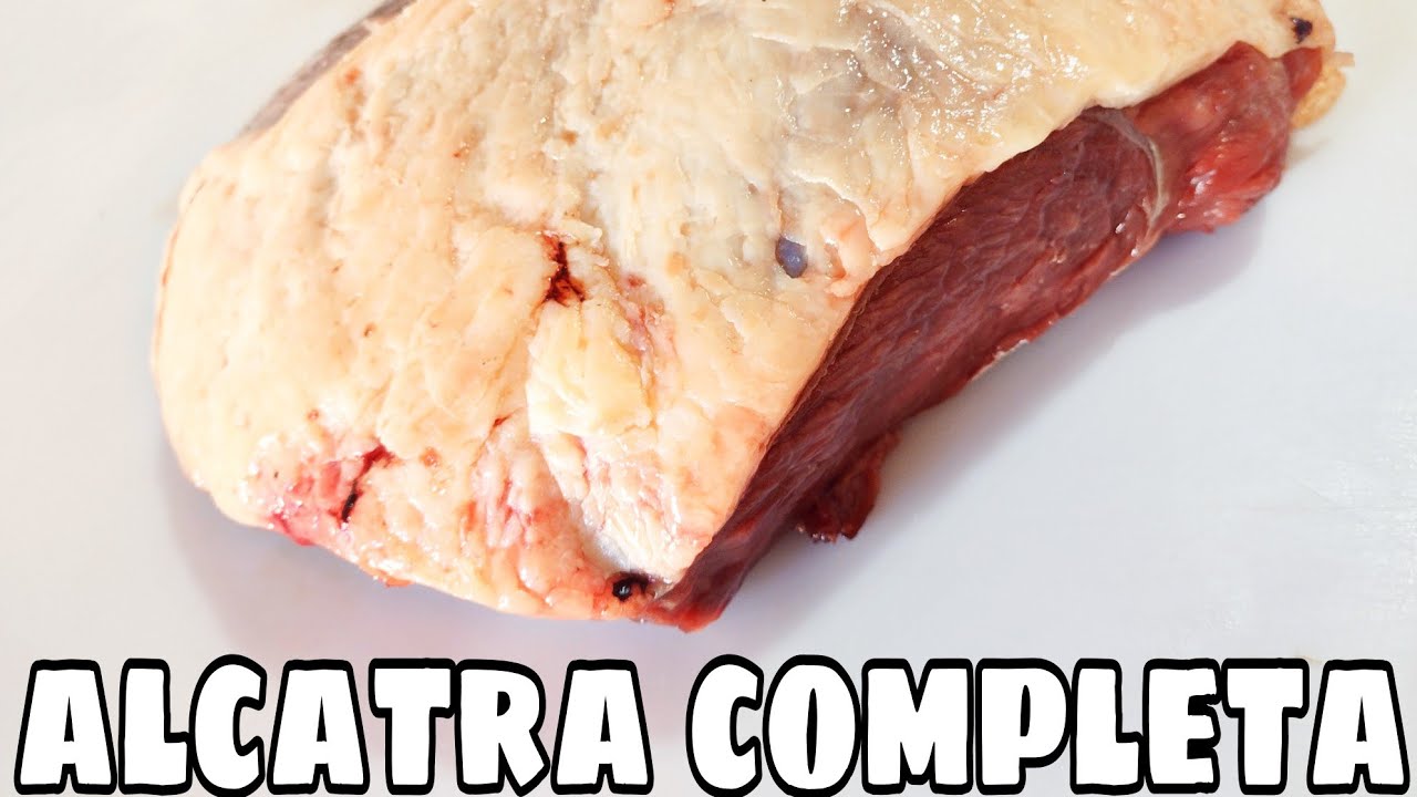 como cortar alcatra bovina completa bifes e churrasco - YouTube