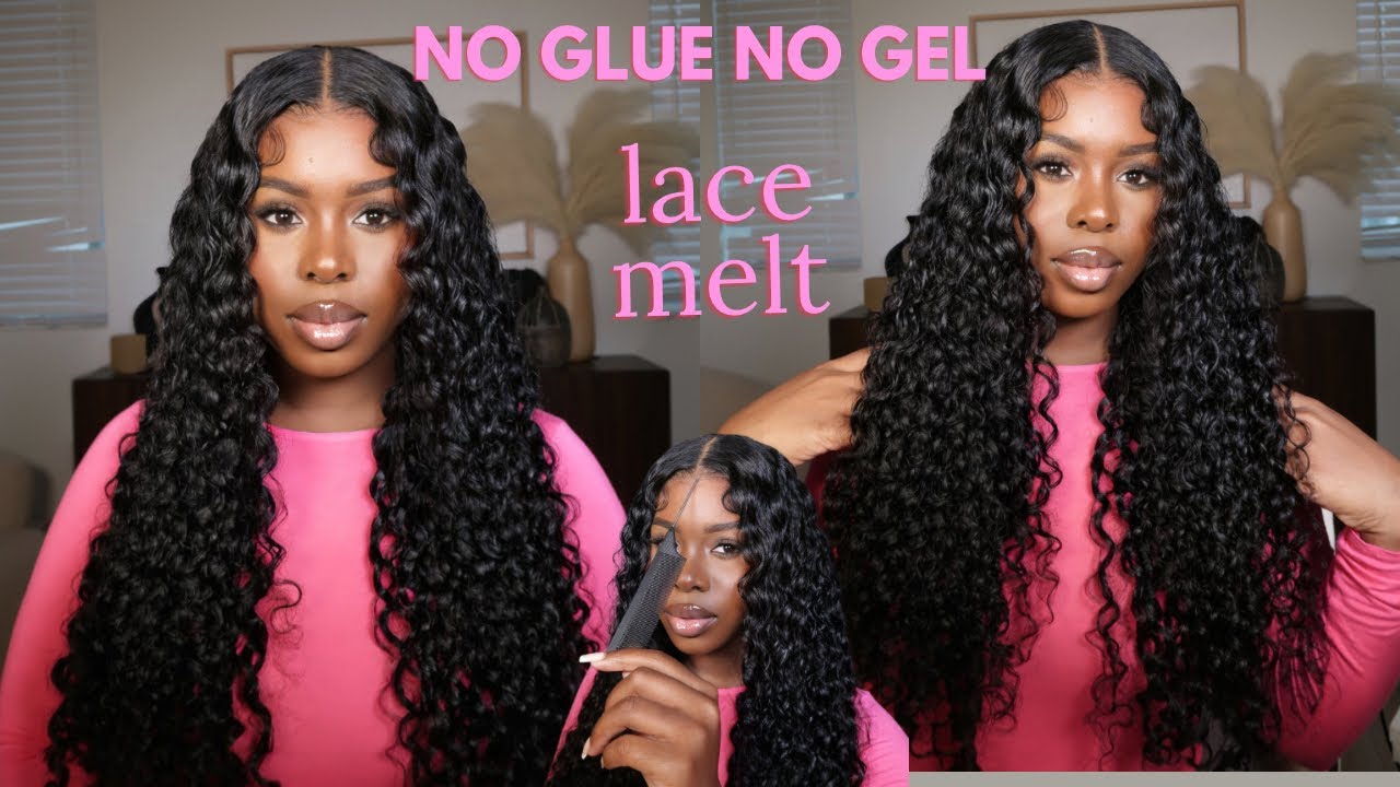 Prettiest Water Wave Wear & Go Wig Install ft. OhMyPretty Hair - YouTube