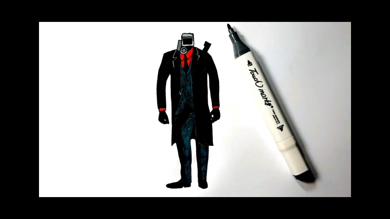 HOW TO DRAW TRAITOR CAMERA MAN IN SKIBIDI TOILET - YouTube