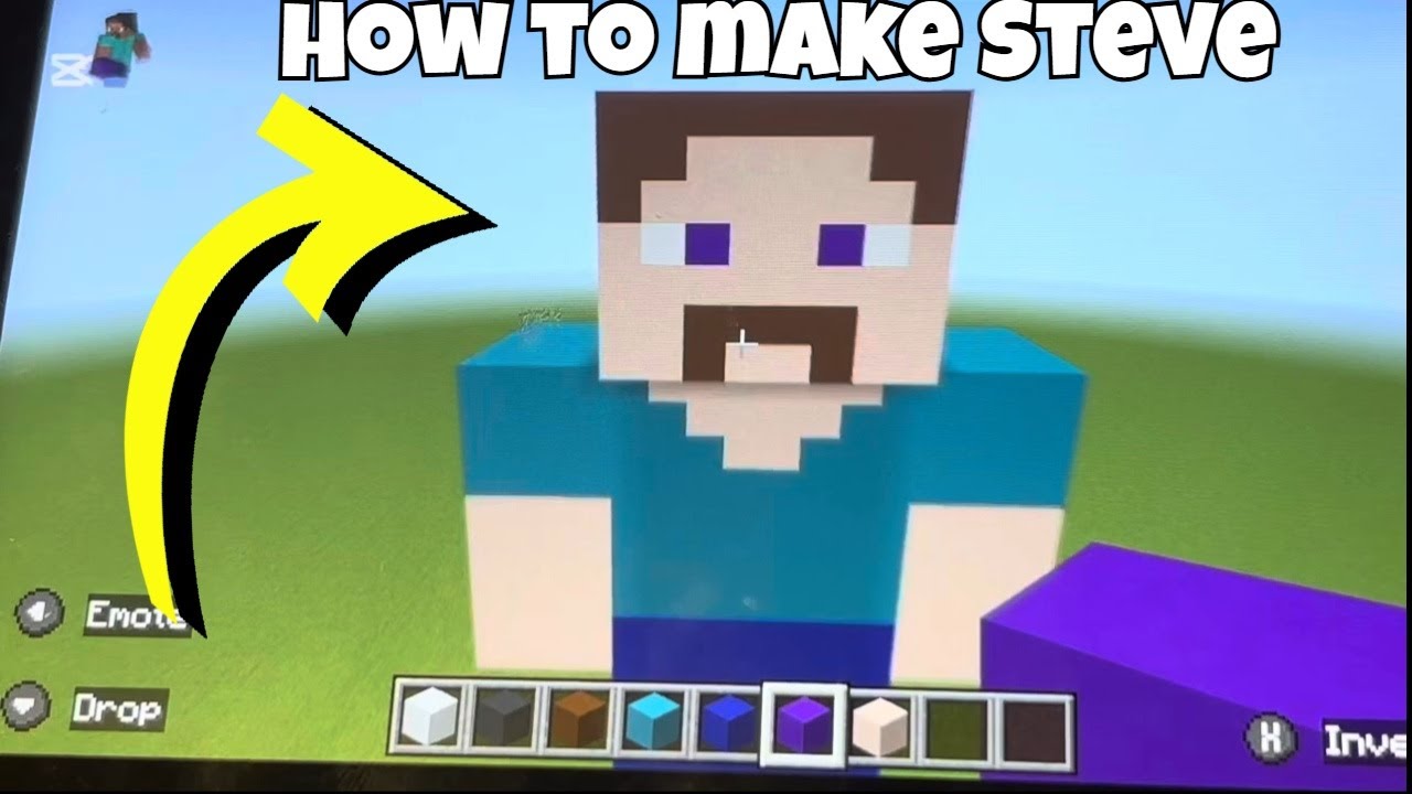 How to make a giant Steve statue in Minecraft - YouTube