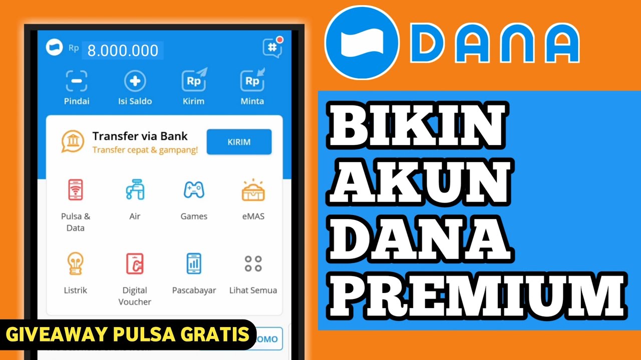 CARA DAFTAR DANA UPGRADE PREMIUM TERBARU, APLIKASI DANA PREMIUM 2021 ...
