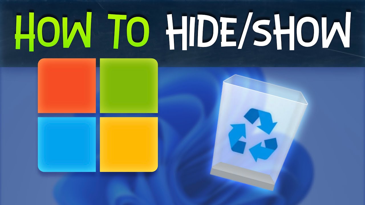 How To Hide Bin From Desktop Windows 11 Tutorial Youtube 8586