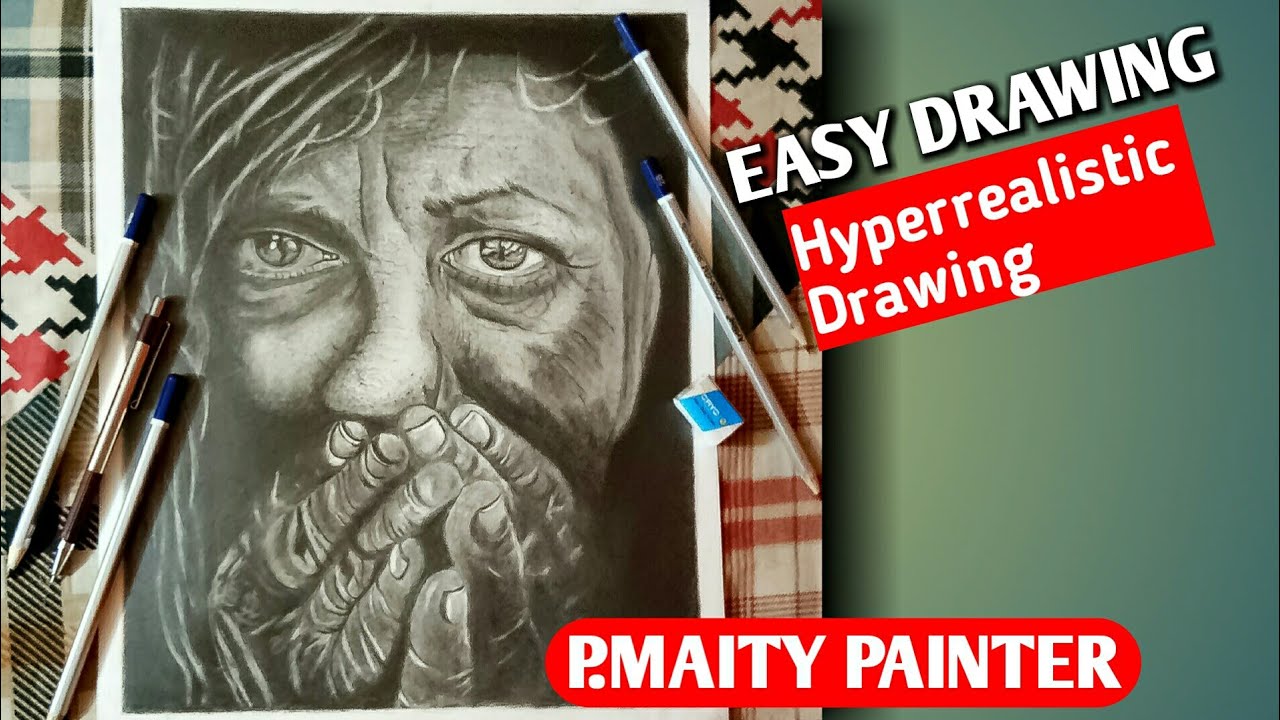 Hyperrealistic Drawing made with pencil / time lapse drawing tutorial ...