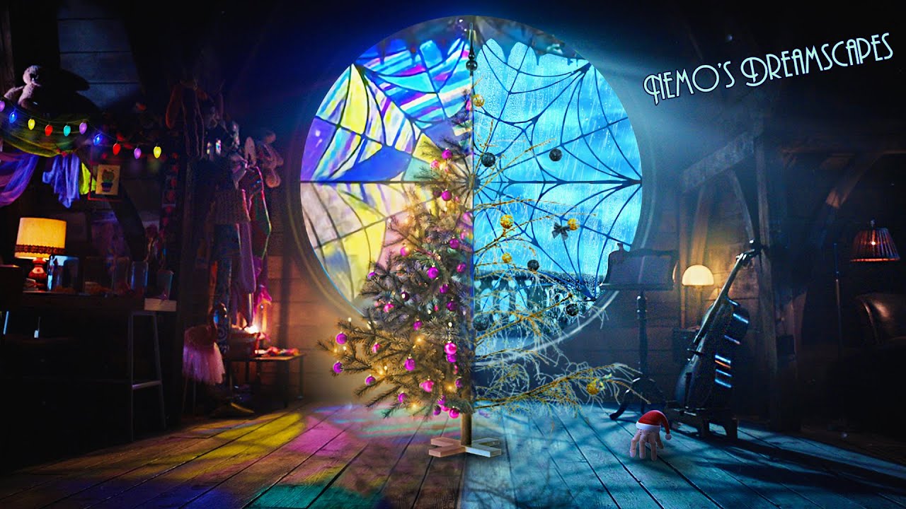 🎄 Wednesday Addams room during Christmas but it's Raining | Christmas ...