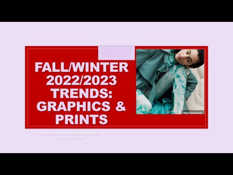 Fall/Winter 22/23 Trends: Graphic and Print Trends - YouTube