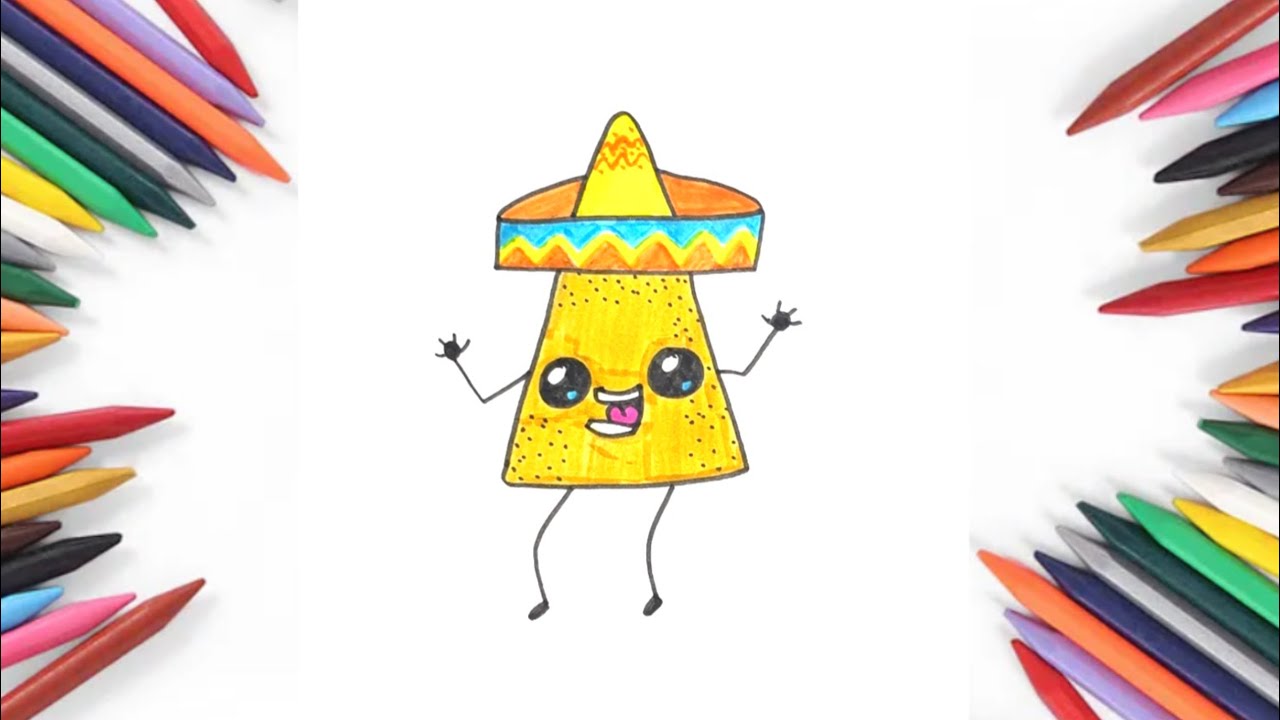 How to draw a Dancing Nachos | Drawing for kids - YouTube