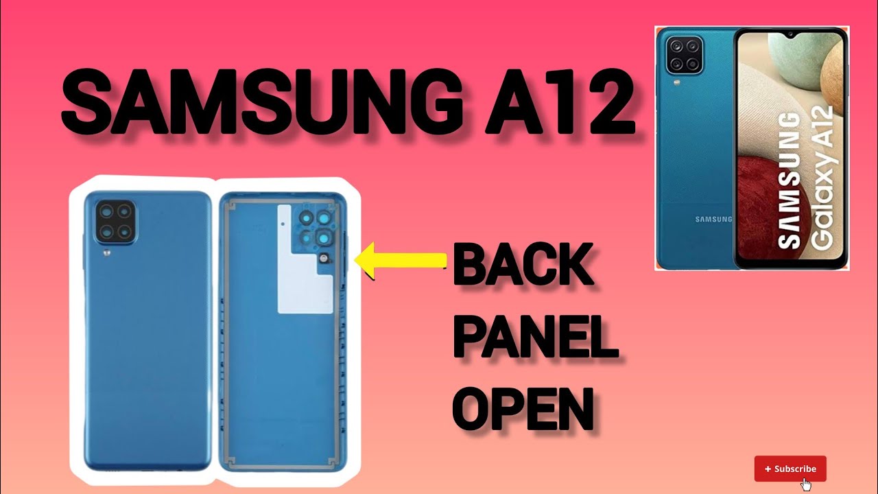 SAMSUNG A12 BACK PANEL REPLACEMENT | HOW TO OPEN SAMSUNG A12 BACK PANEL ...