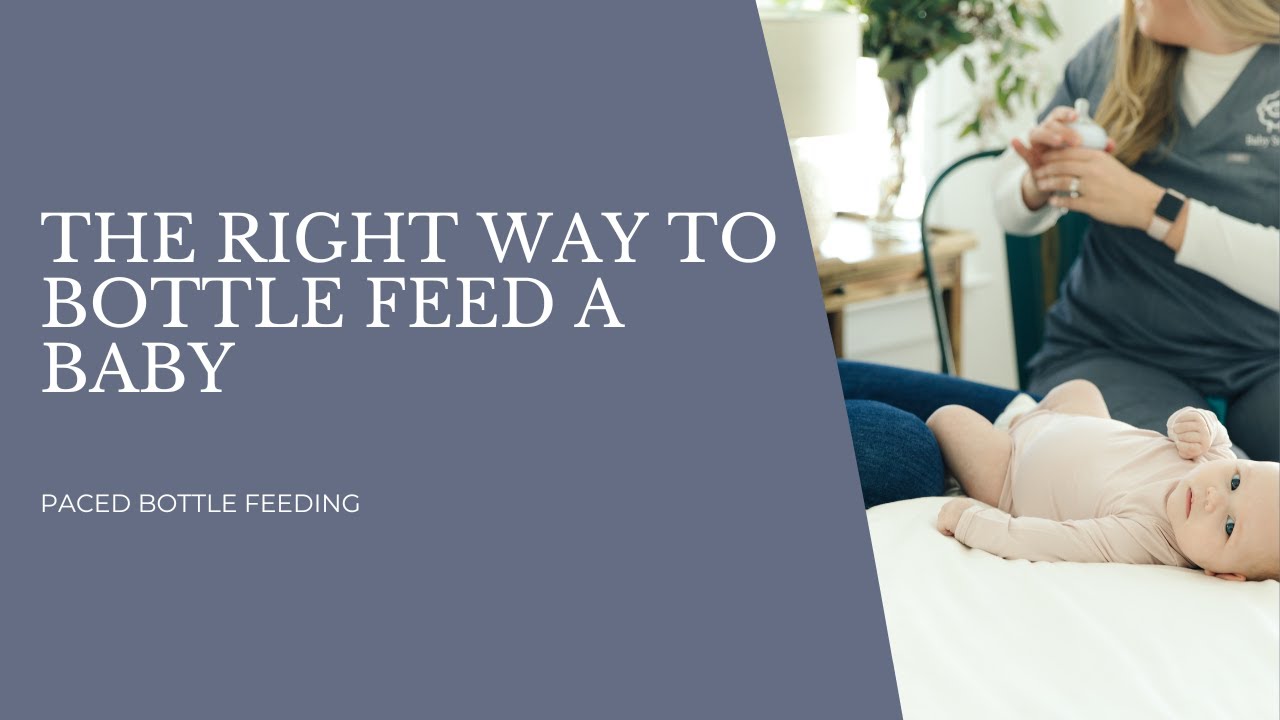 The right way to Pace Bottle Feed a baby - YouTube