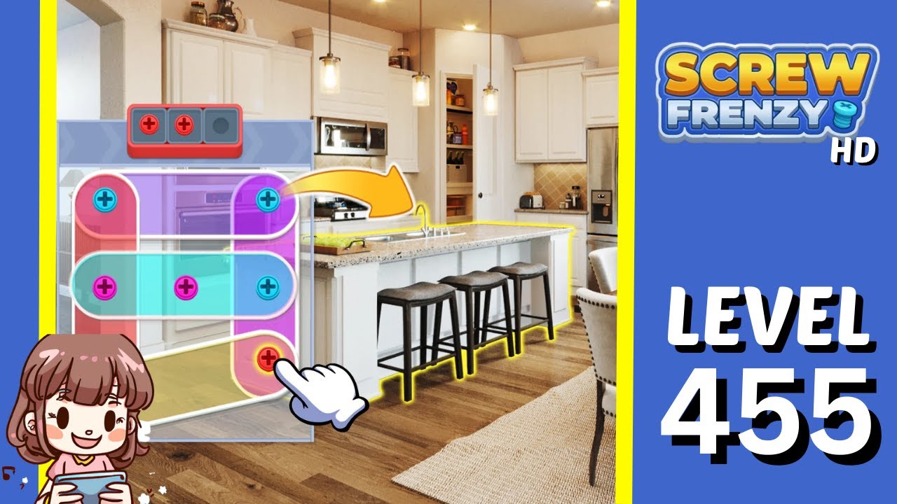 Screw Frenzy Level 455 Solution Walkthrough - YouTube