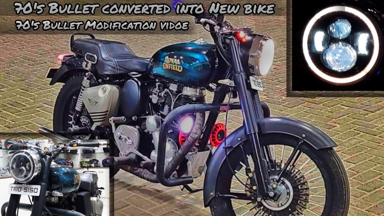 Bike Modified/70's Bullet converted into New bullet/Tamil - YouTube