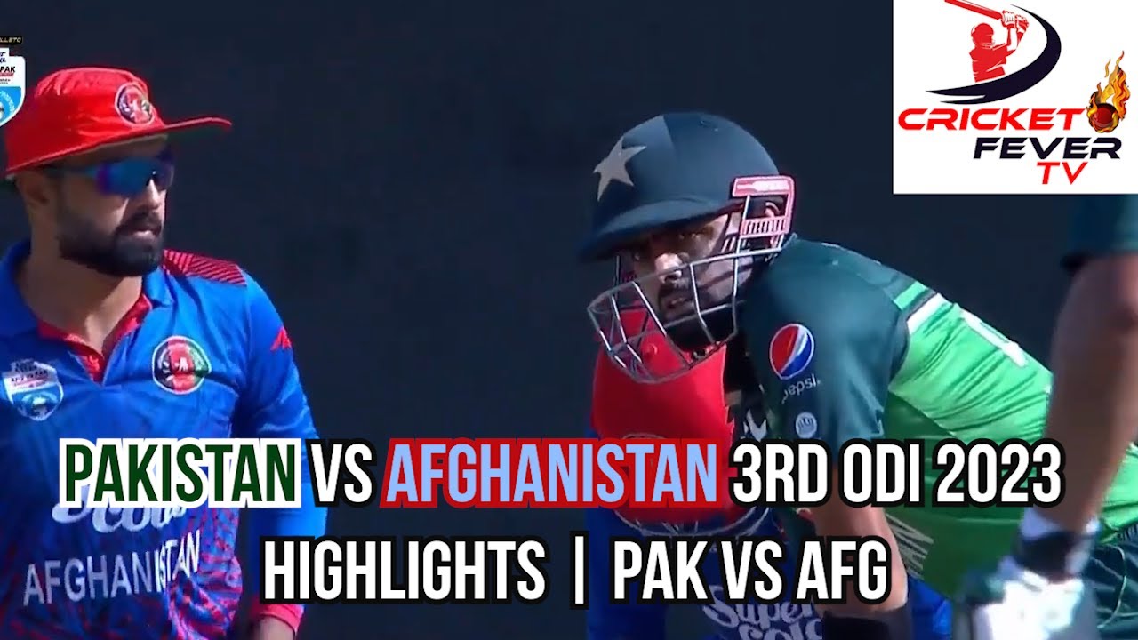 Afghanistan vs Pakistan Cricket Match Short Highlights 3rd ODI 2023# ...