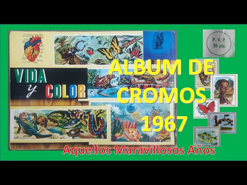 ALBUM DE CROMOS VIDA Y COLOR 1967. - YouTube