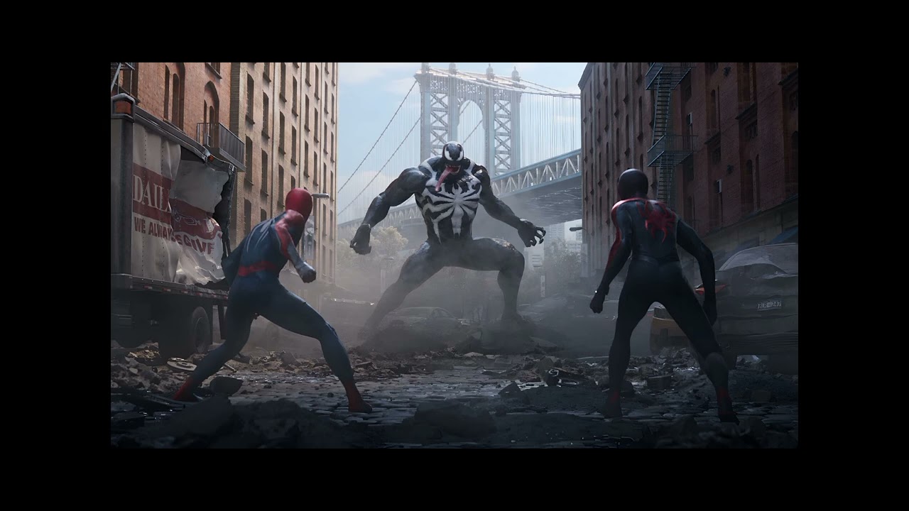 Marvel's Spider-Man 2 Spider-Man and miles Morales vs venom final boss ...