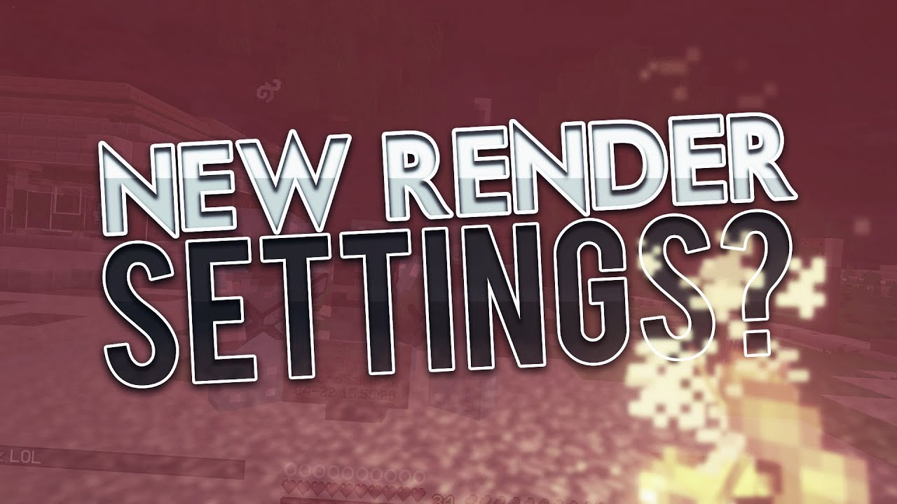 New Render Setting's!!!!! | Minecraft pvp (Pot pvp) #1 - YouTube