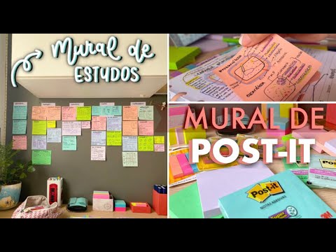 COMO FAZER UM MURAL DE POST-IT (como ele pode te ajudar nos estudos ...