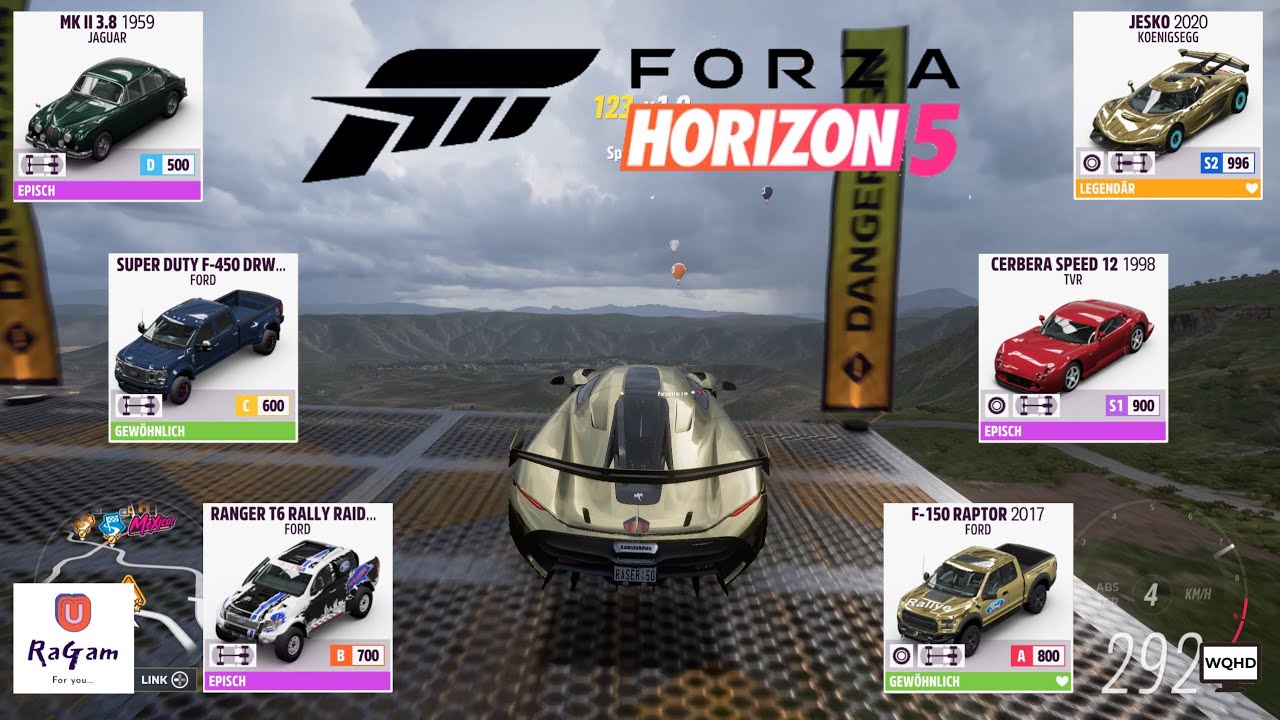 Forza Horizon 5 Danger Sign CANYON Danger Sign - categories D, C, B, A ...
