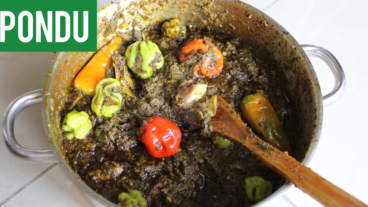 CUISINE CONGOLAISE : Feuilles de manioc , 🌶 ( Saka saka) // Pondu ...