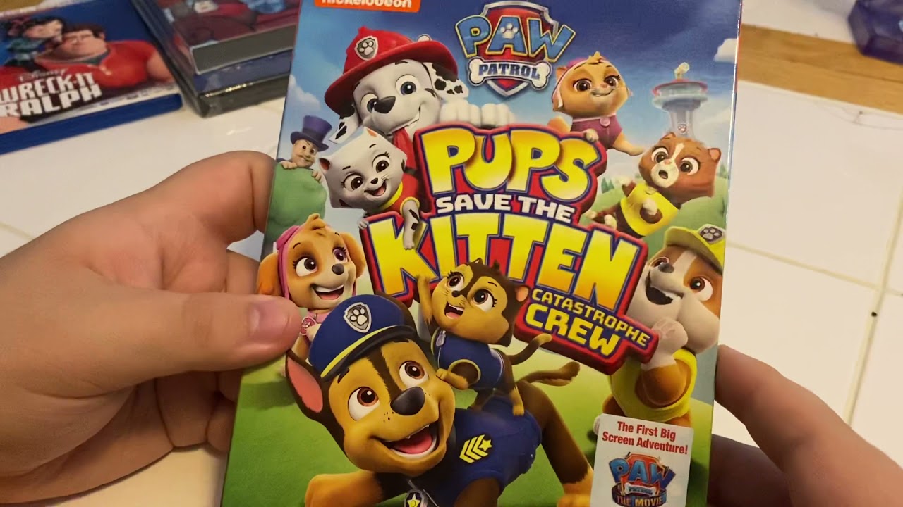 PAW Patrol: Pups Save the Kitten Catastrophe Crew DVD Unboxing - YouTube