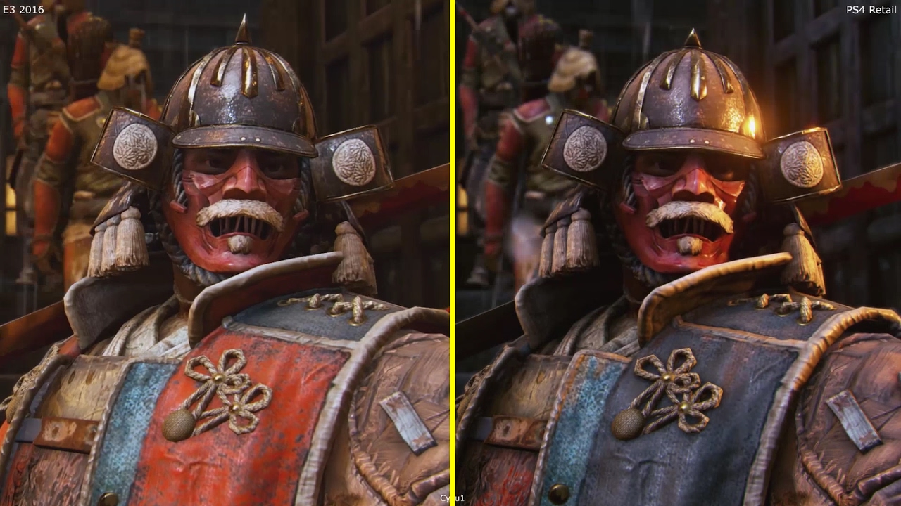 For Honor E3 2016 Demo vs Retail PS4 Graphics Comparison - YouTube
