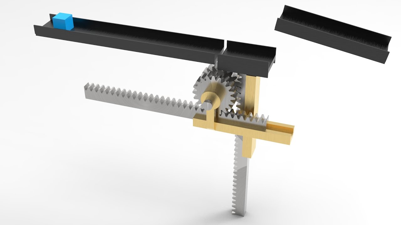 Mechanism 26 | Rack & Gear Application | Solidworks tutorials - YouTube
