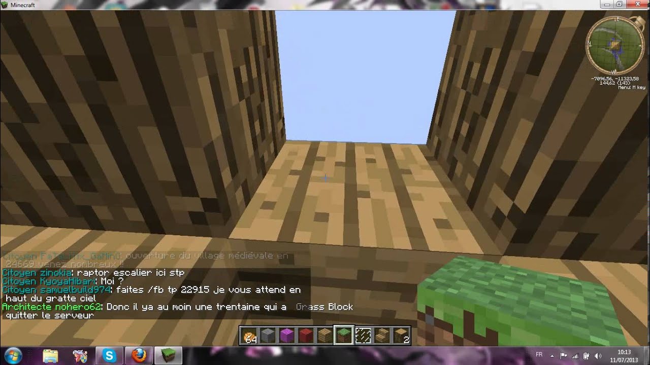 21eme tuto de minecraft en mod créatif par melvinfreddi - YouTube