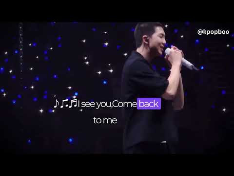 RM - COME BACK TO ME | RM 'Untitled' (Unreleased Song) Live Performance with lyrics. #rm
