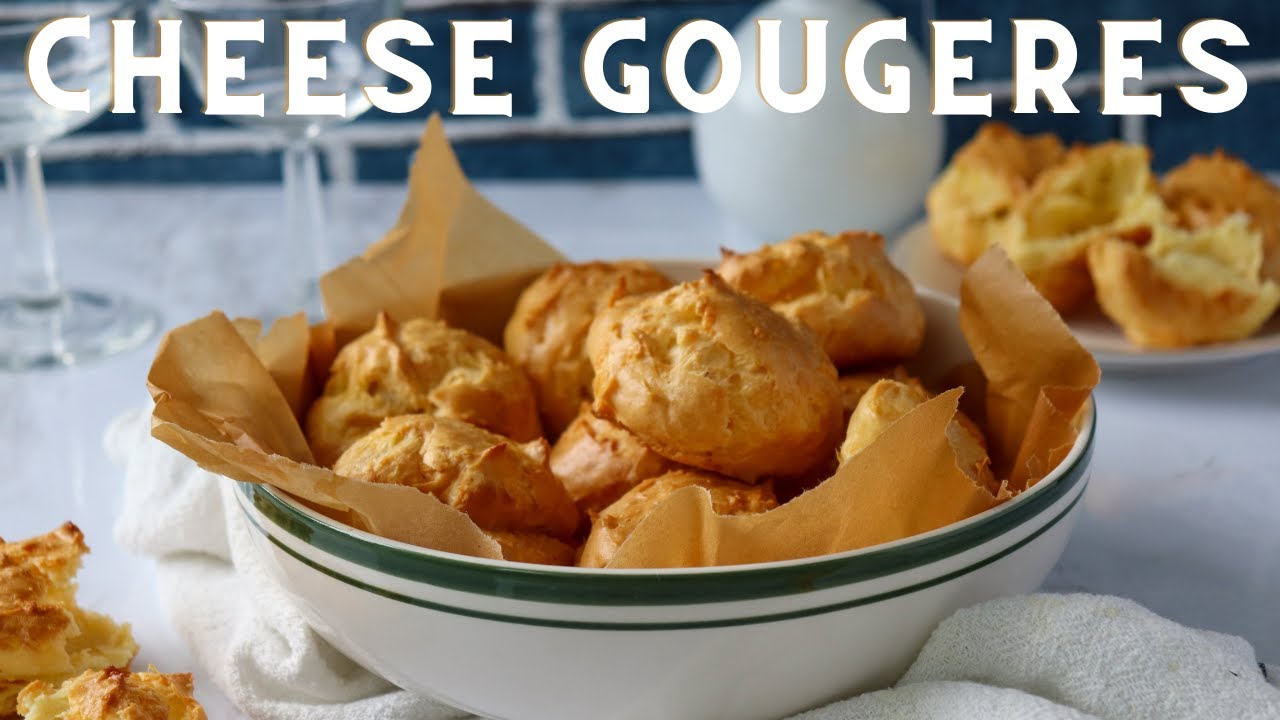 French Cheese Puffs: Easy Gougeres Recipe | Anitas Delights - YouTube