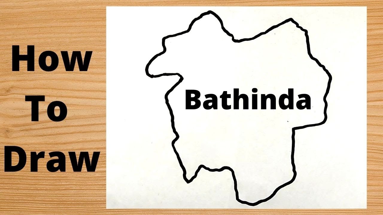 Drawing Bathinda City Map - India - YouTube