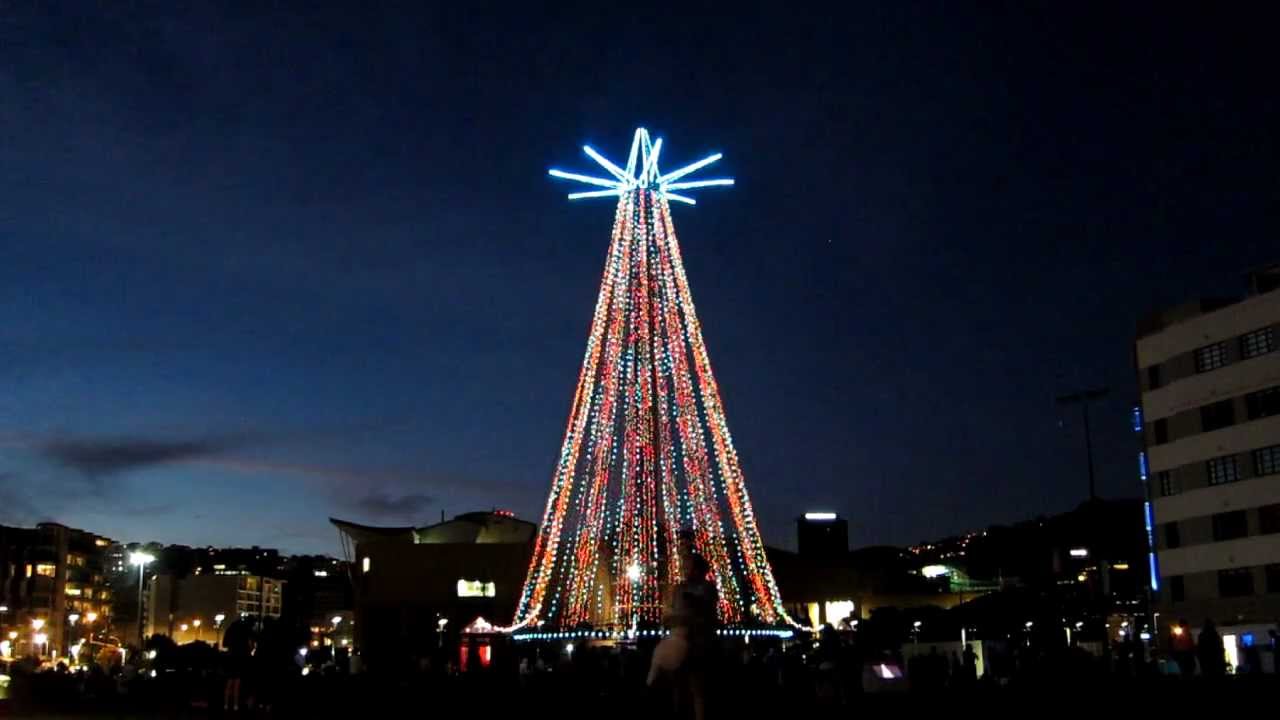 Telecom NZ Wellington Christmas Tree 2012 - YouTube