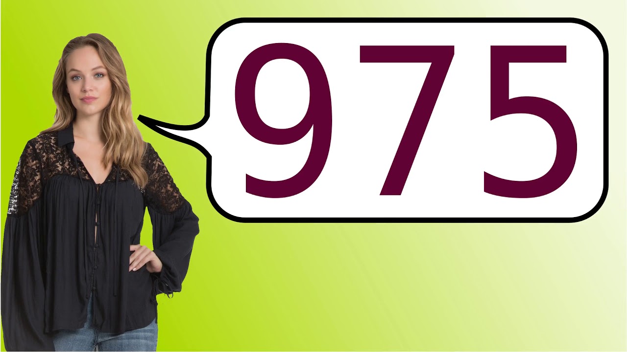 How to say '975' in French? - YouTube