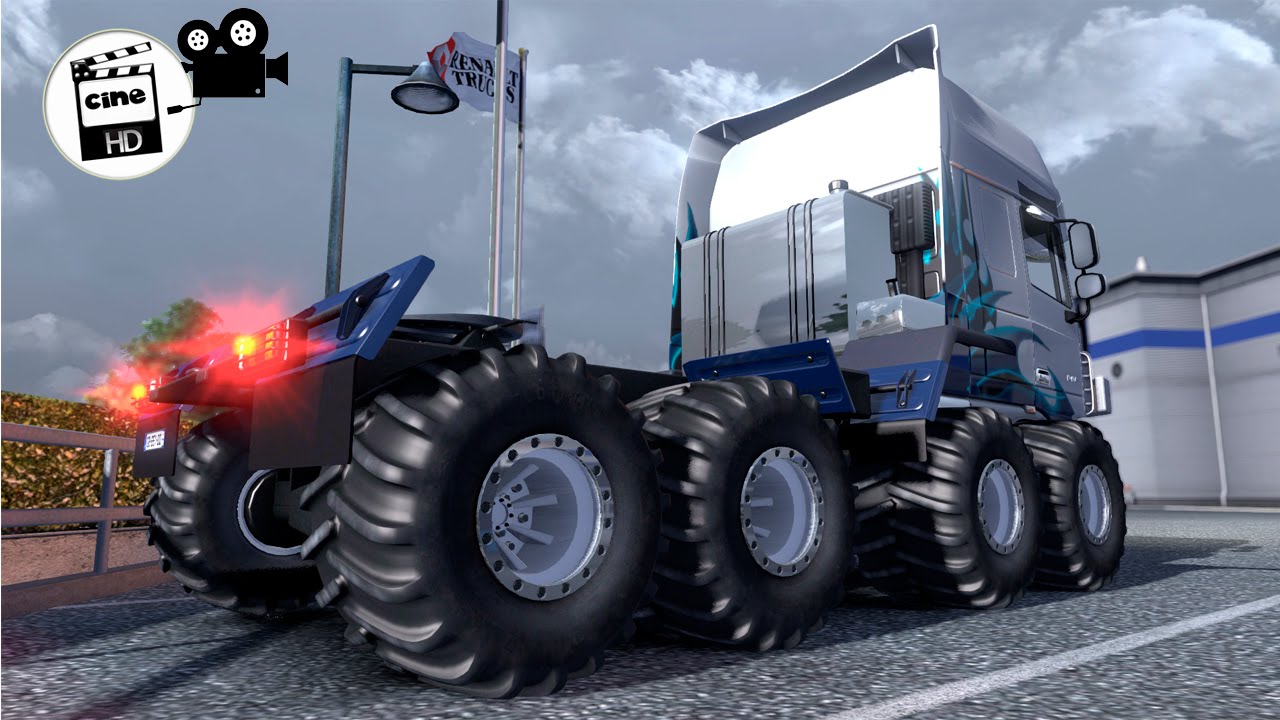 EURO TRUCK SIMULATOR 2 - DAF XF SUPER SPACE 8X8 - YouTube