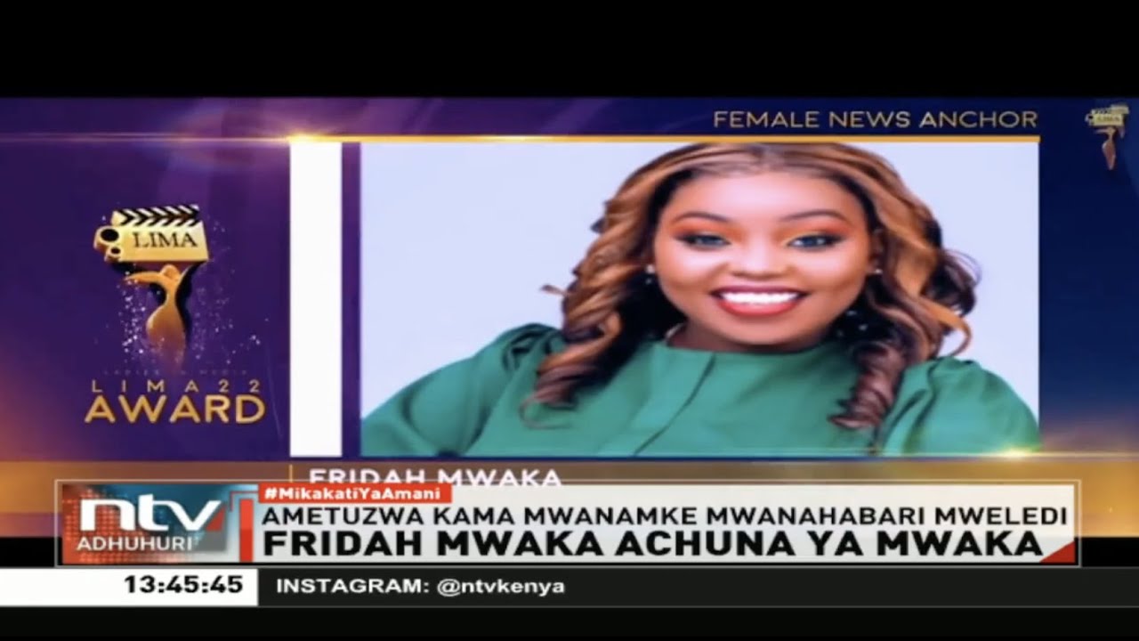 Mwanahabari wa NTV Fridah Mwaka avikwa taji - YouTube
