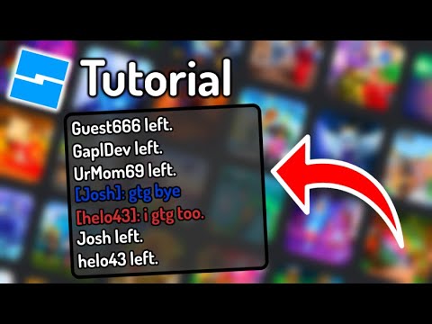 How to make a left message when someone leave? | Roblox Studio Tutorial ...