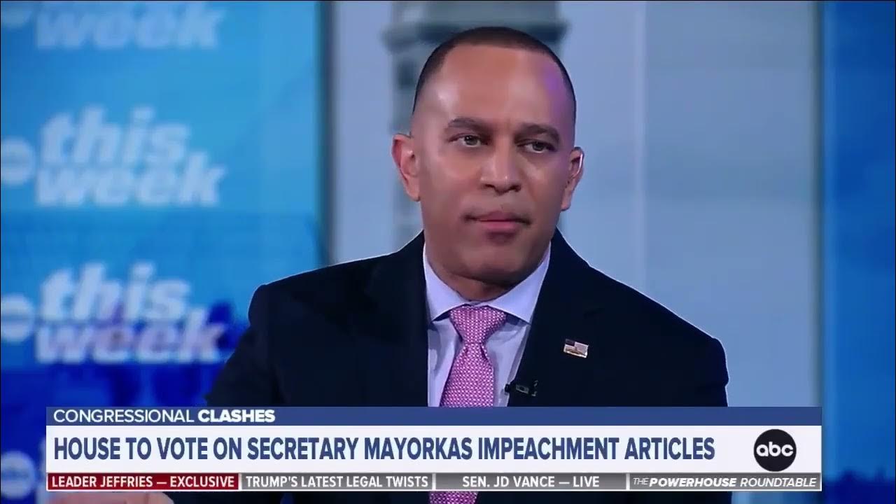 Leader Jeffries on ABC's This Week with George Stephanopoulos - YouTube