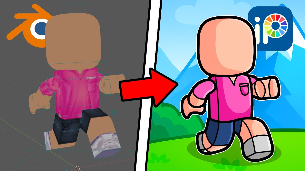 Roblox Character From 3d to Cartoon! @chillingparibes - YouTube