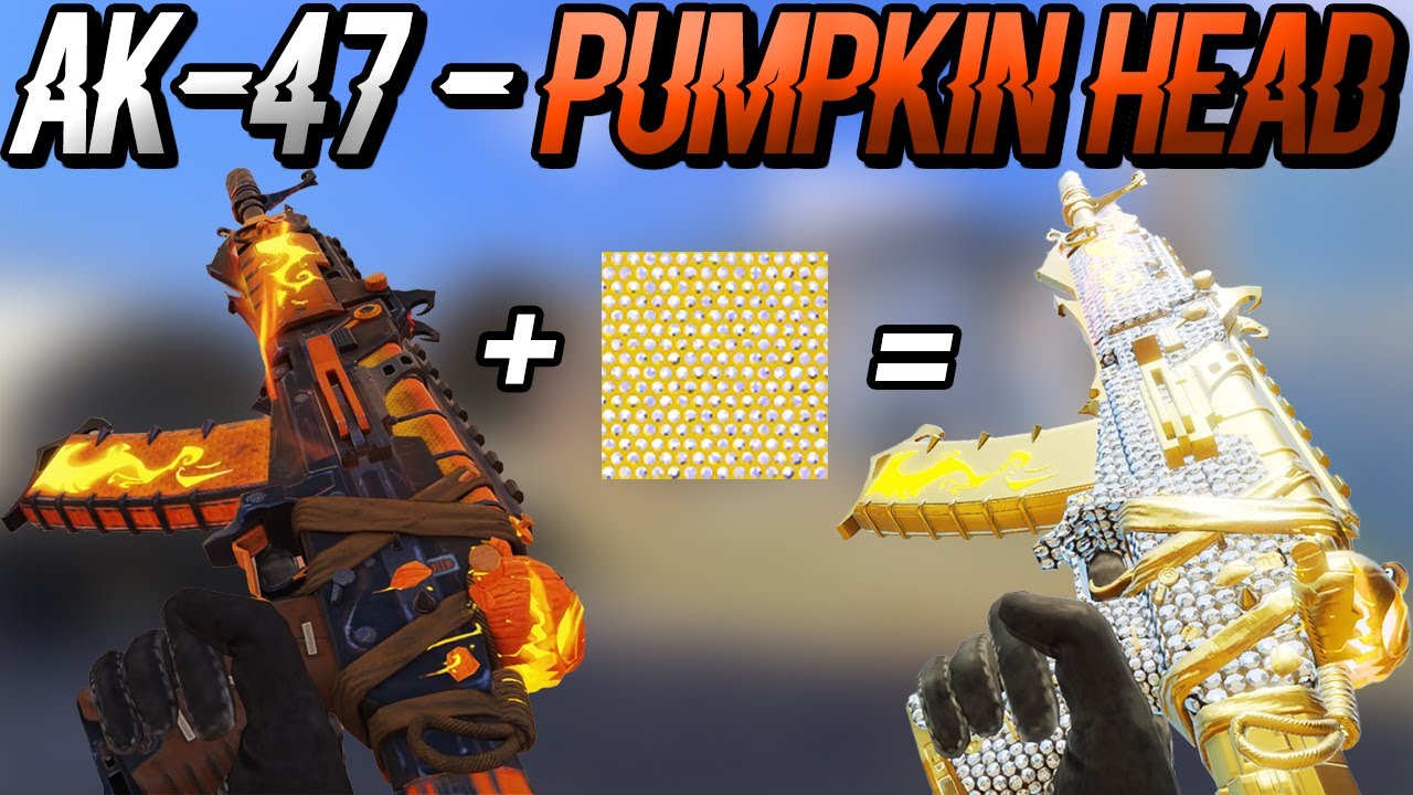 AK-47 PUMPKIN HEAD LEGENDARY BLUEPRINT WITH DIAMOND CAMO GAMEPLAY in ...