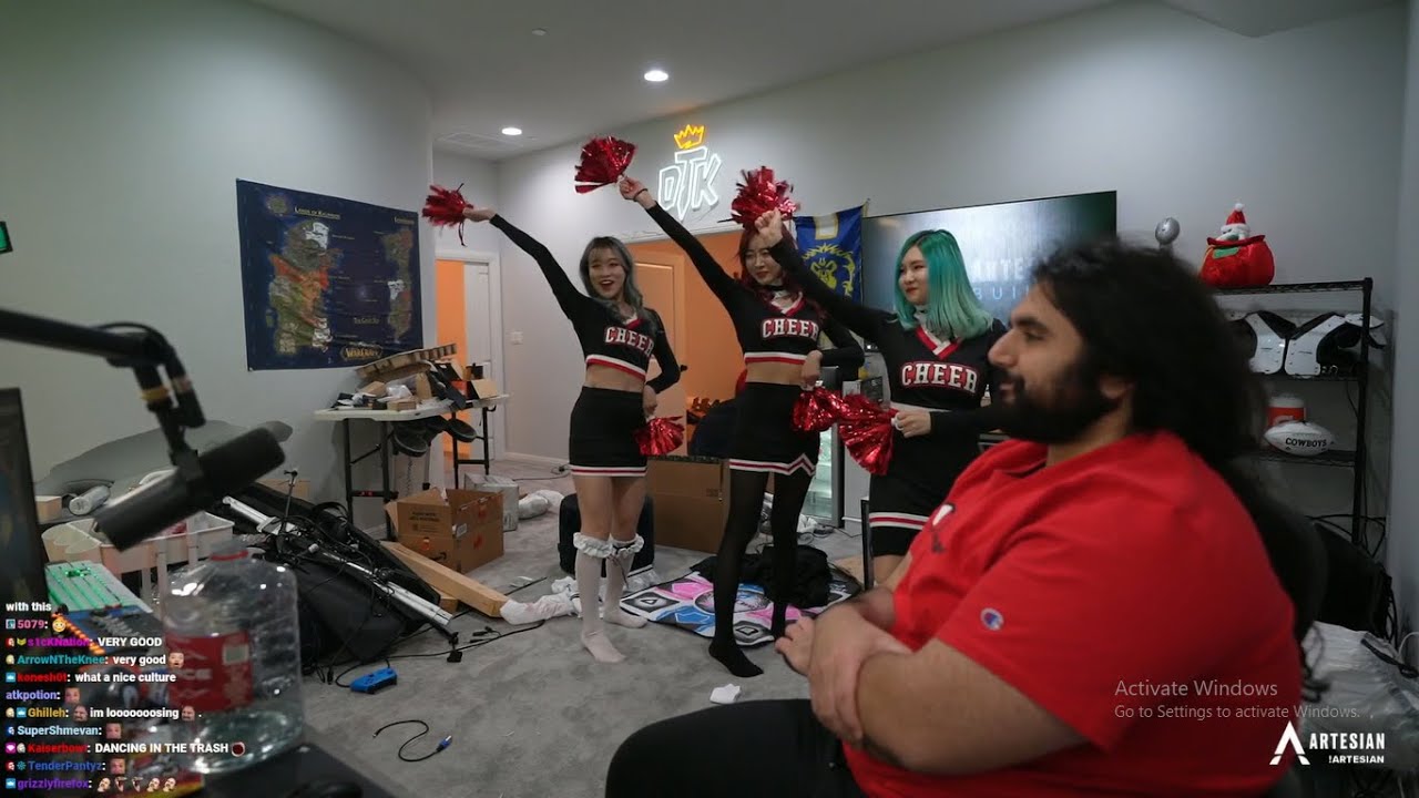 Esfand's Maids Morph Into Esfand's Cheerleaders - YouTube