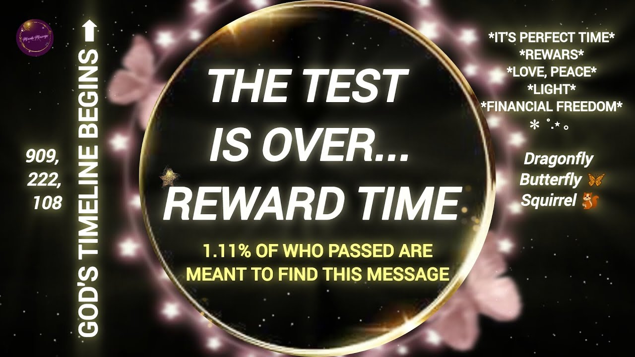 THE TEST IS OVER Your Angel Has a Message for you - YouTube