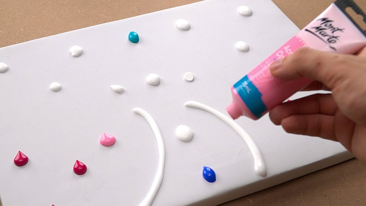 Painting Brilliant Pink Forest / Acrylic Painting Techniques / How to ...