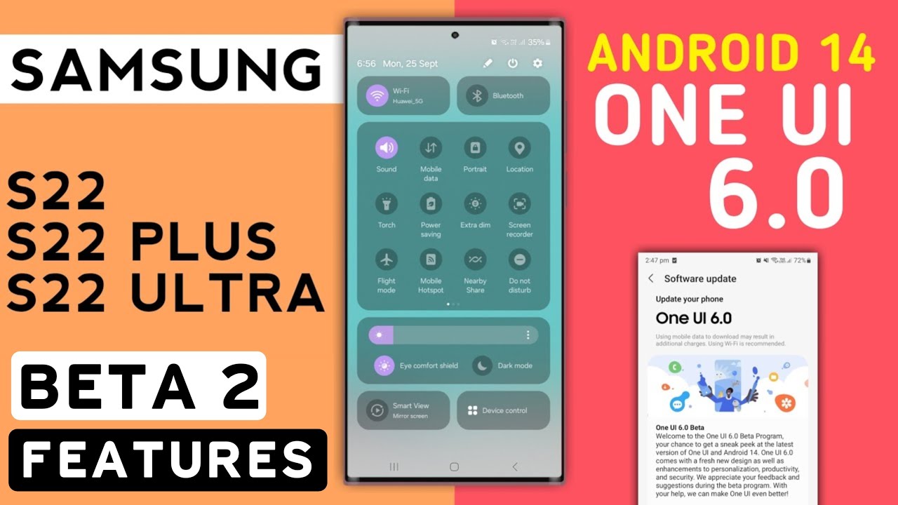 Samsung S22/S22+/Ultra One Ui 6.0 - BETA 2 | Android 14 Update New ...