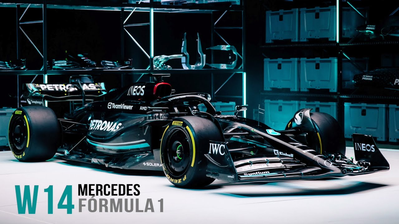 Mercedes presenta el W14 para la F1 2023 con Hamilton y Russell - YouTube